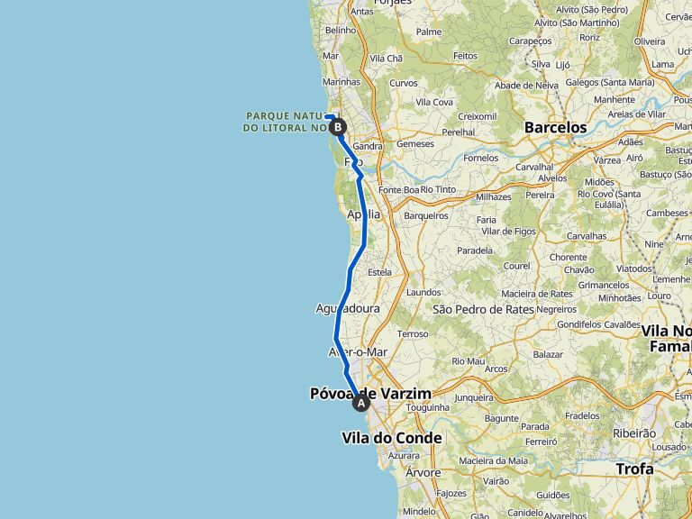 Tag 3: Von Póvoa do Varzim nach Esposende | Wanderung | Komoot